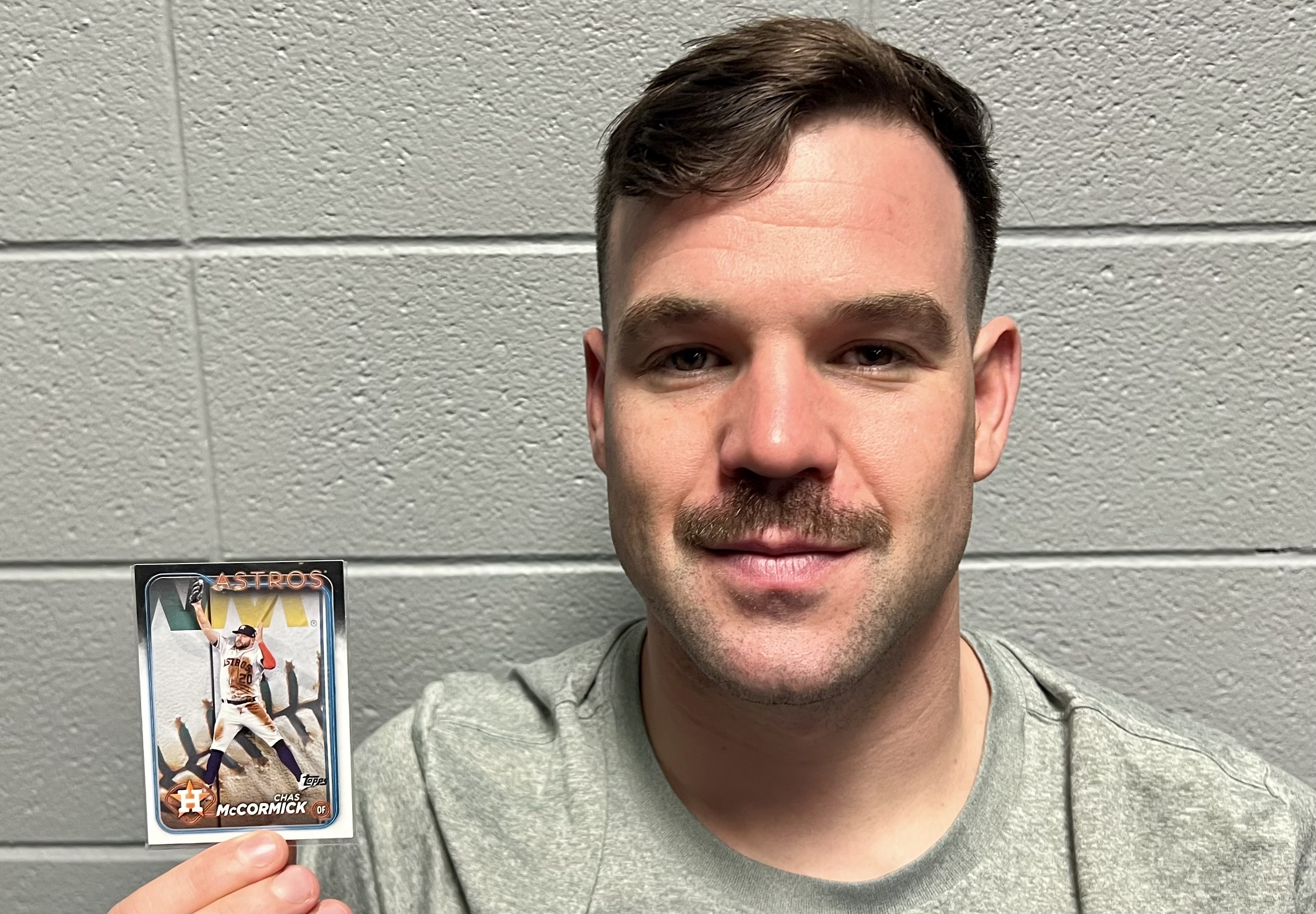What's Happening On This Baseball Card? Chas McCormick Makes A Filthy ...